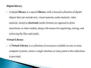 INTRODUCTION OF LIBRARY | PPTX