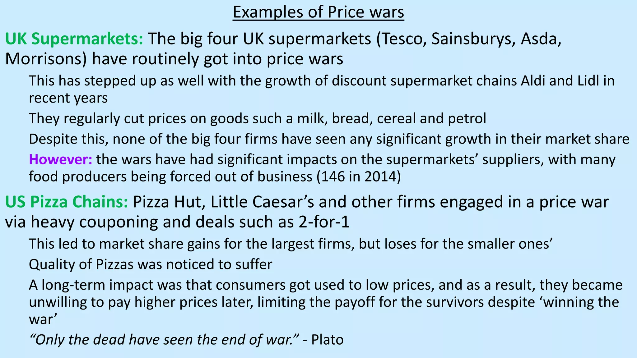Price Wars | PPTX