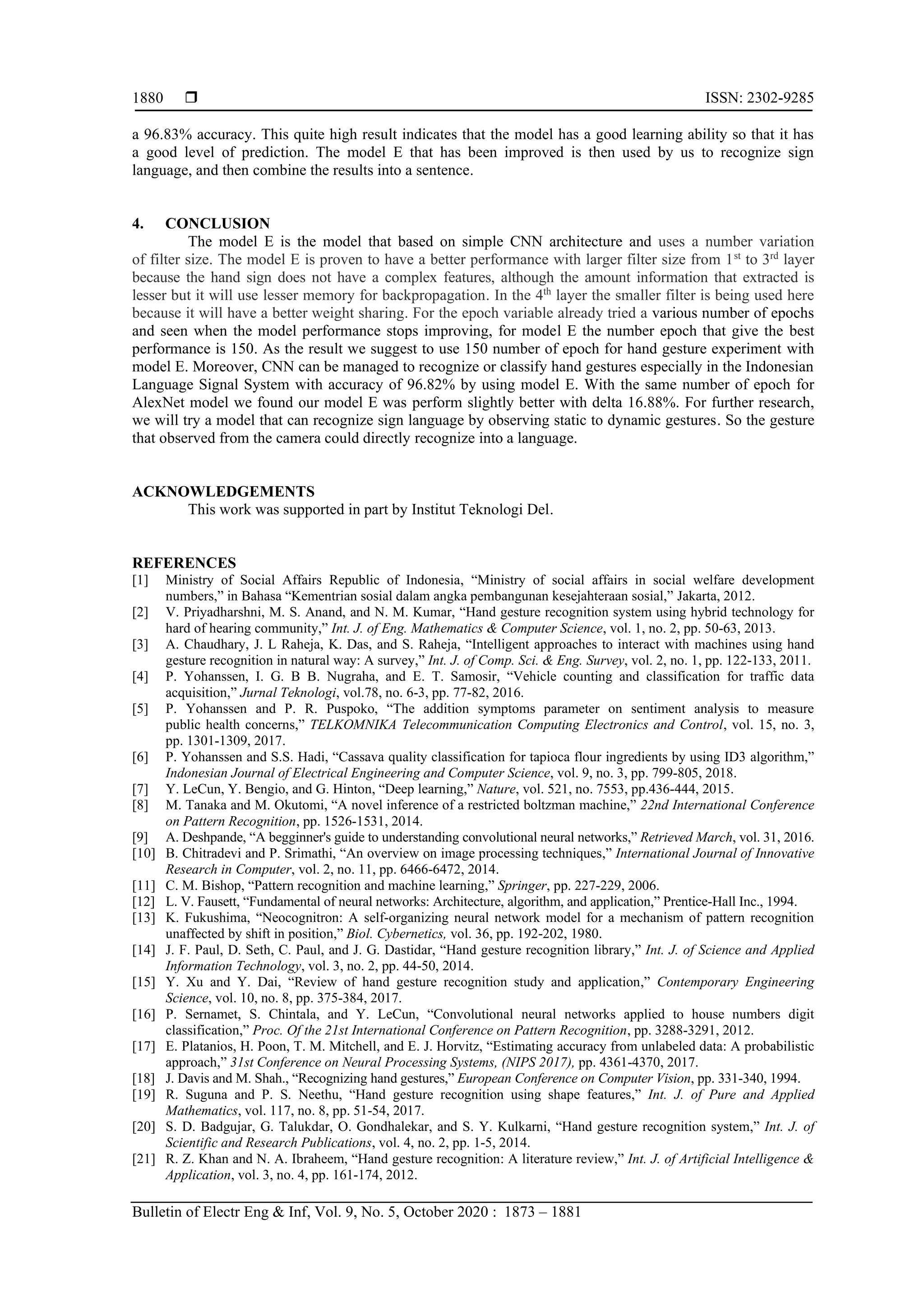 Deep Convolutional Neural Network For Hand Sign Language Recognition