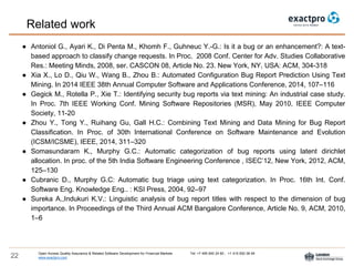 TMPA-2017: Defect Report Classification in Accordance with Areas of ...