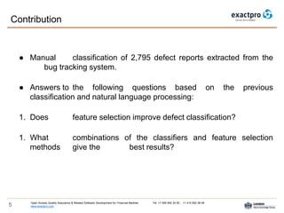 TMPA-2017: Defect Report Classification in Accordance with Areas of ...