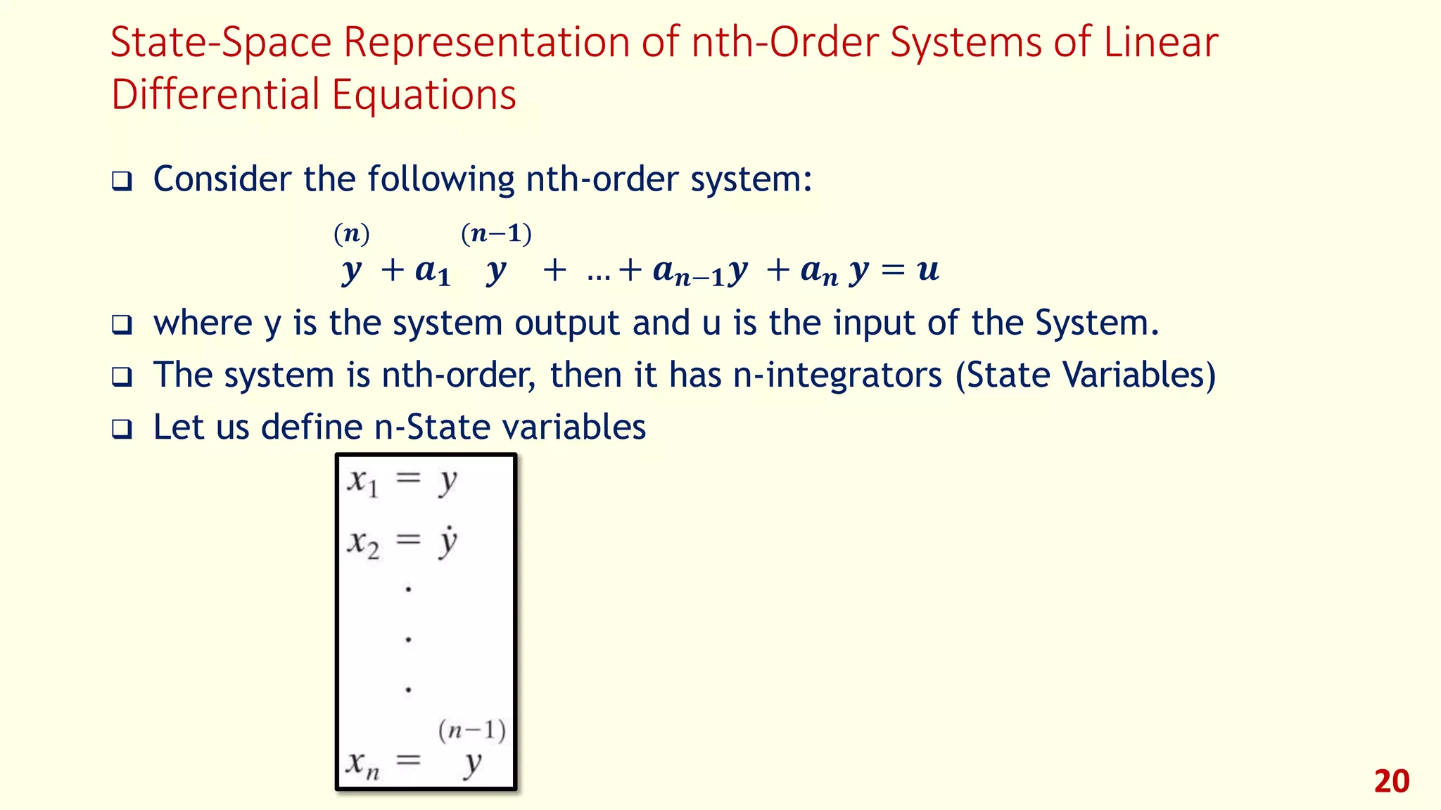 State Space Representationstate Space Model Controllability And Observability Derive Transfer