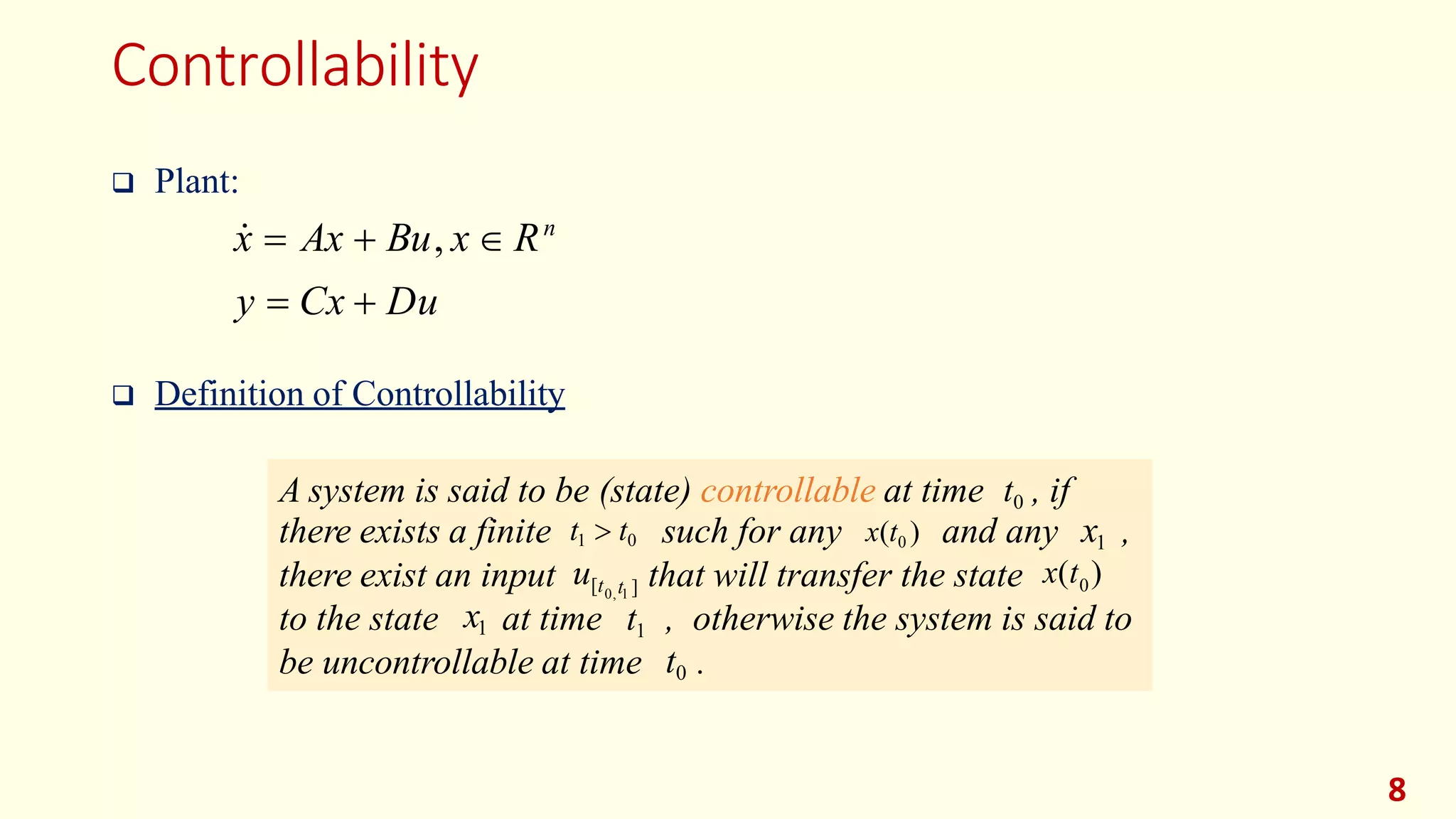 state space representation,State Space Model Controllability and Observability Derive Transfer ...
