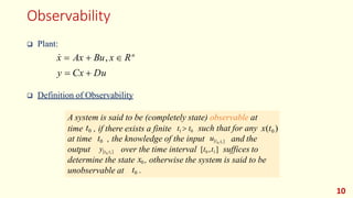 state space representation,State Space Model Controllability and ...