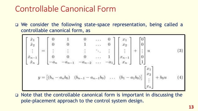 State Space Representation State Space Model Controllability And Observability Derive Transfer
