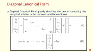 state space representation,State Space Model Controllability and ...