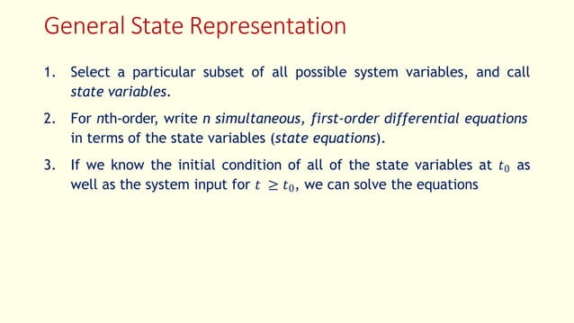State Space Representation State Space Model Controllability And Observability Derive Transfer