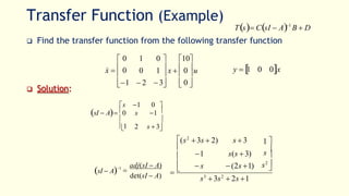state space representation,State Space Model Controllability and Observability Derive Transfer ...
