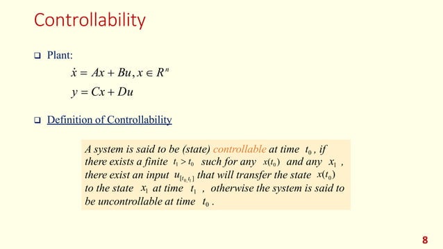 State Space Representation State Space Model Controllability And Observability Derive Transfer