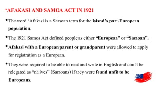 THE SAMOAN MAU MOVEMENT: THE RISE OF THE SECOND MAU MOVEMENT | PPTX