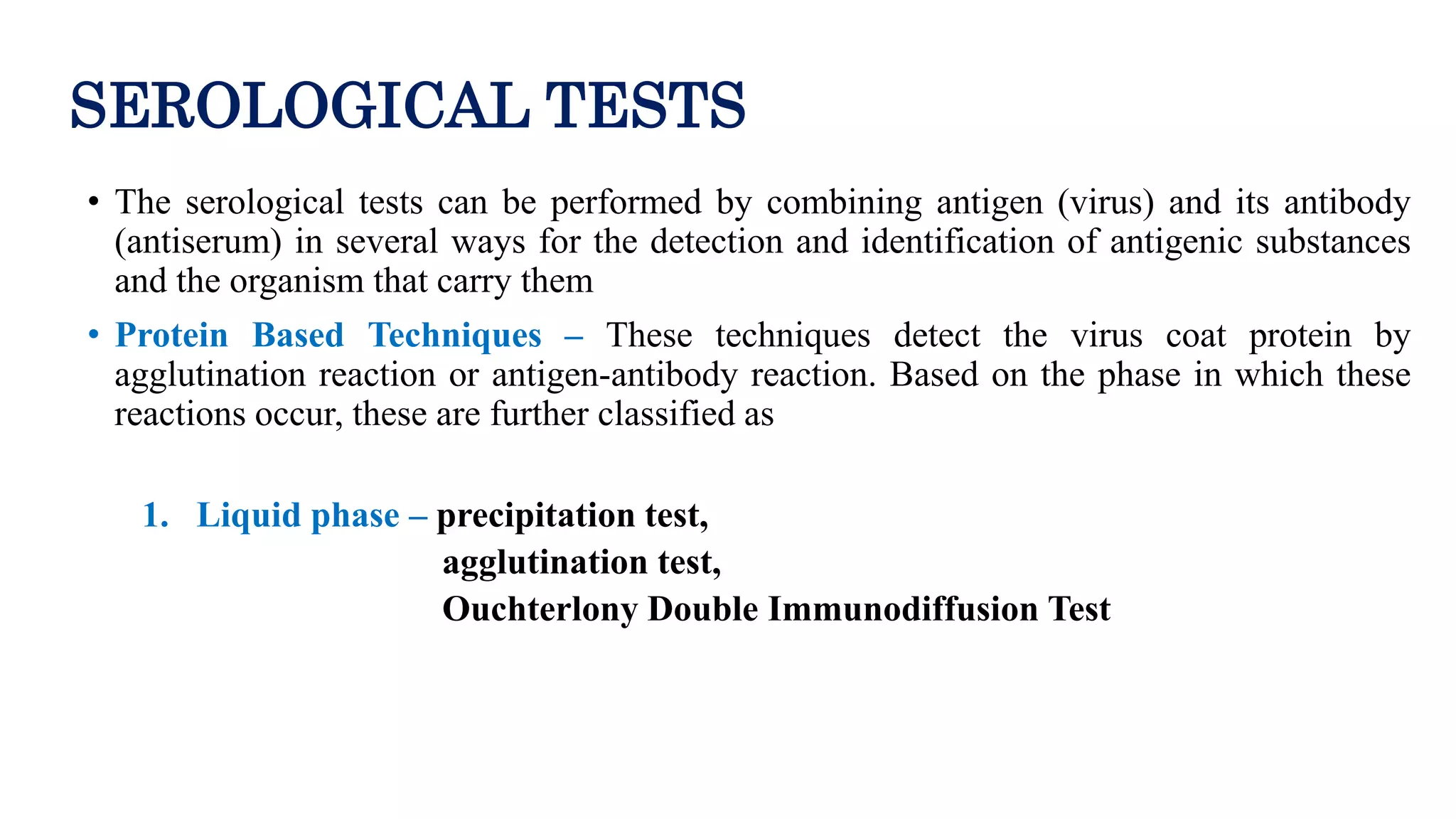 Serological detection techniques of plant viruses | PDF