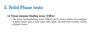 Serological detection techniques of plant viruses | PDF