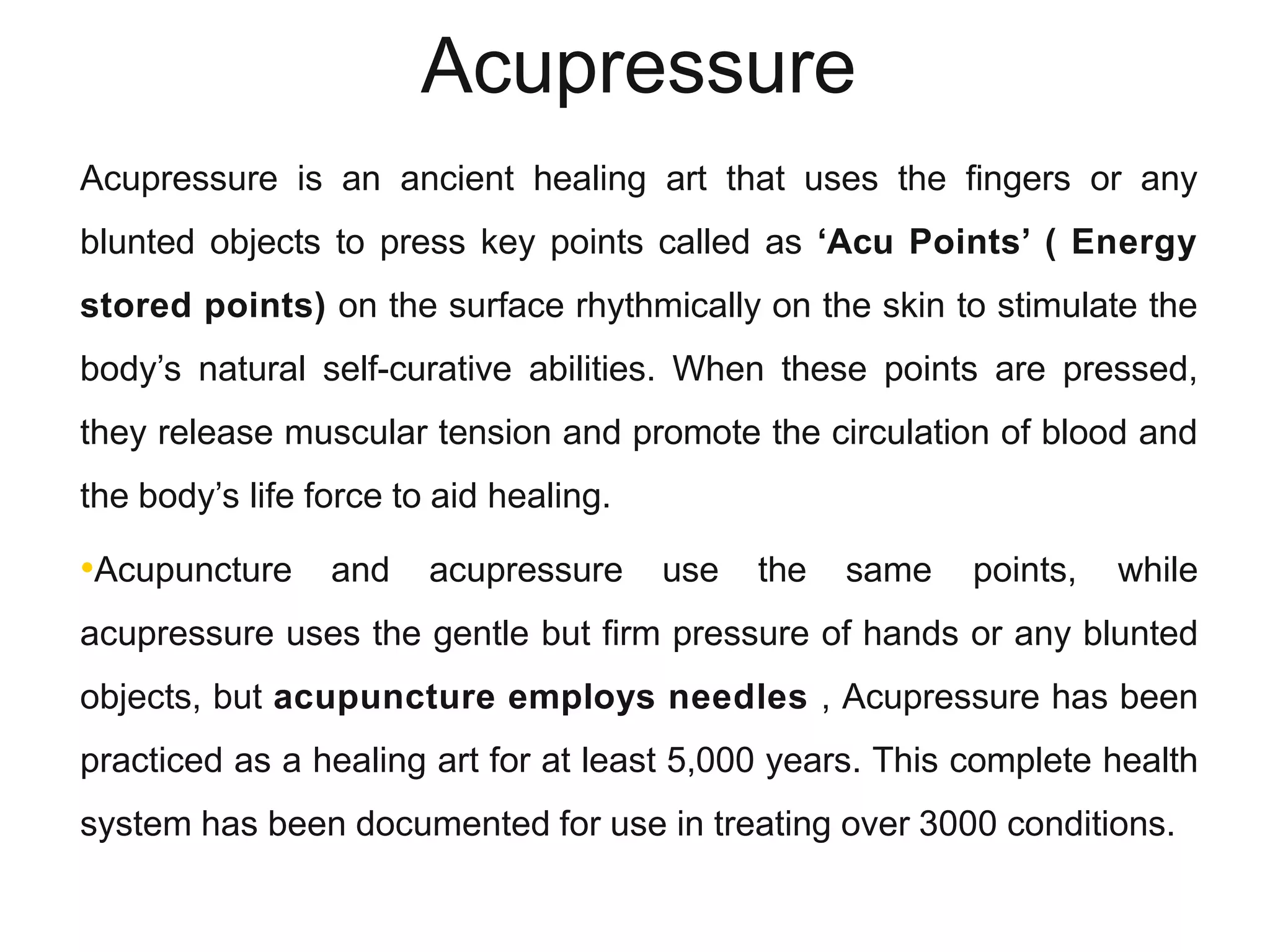 Acupuncture treatment technique | PPTX