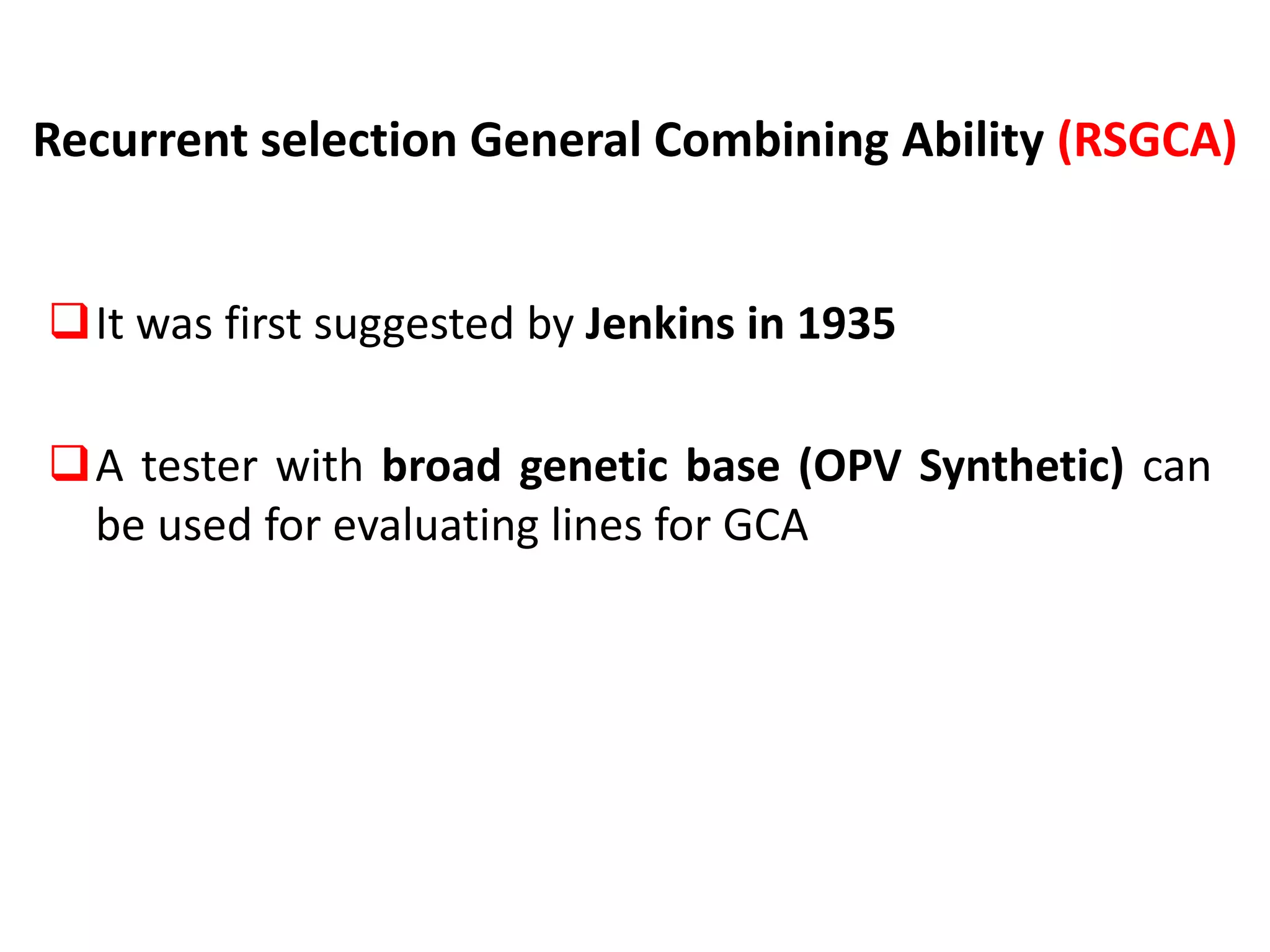 16.Recurrent selection | PPTX