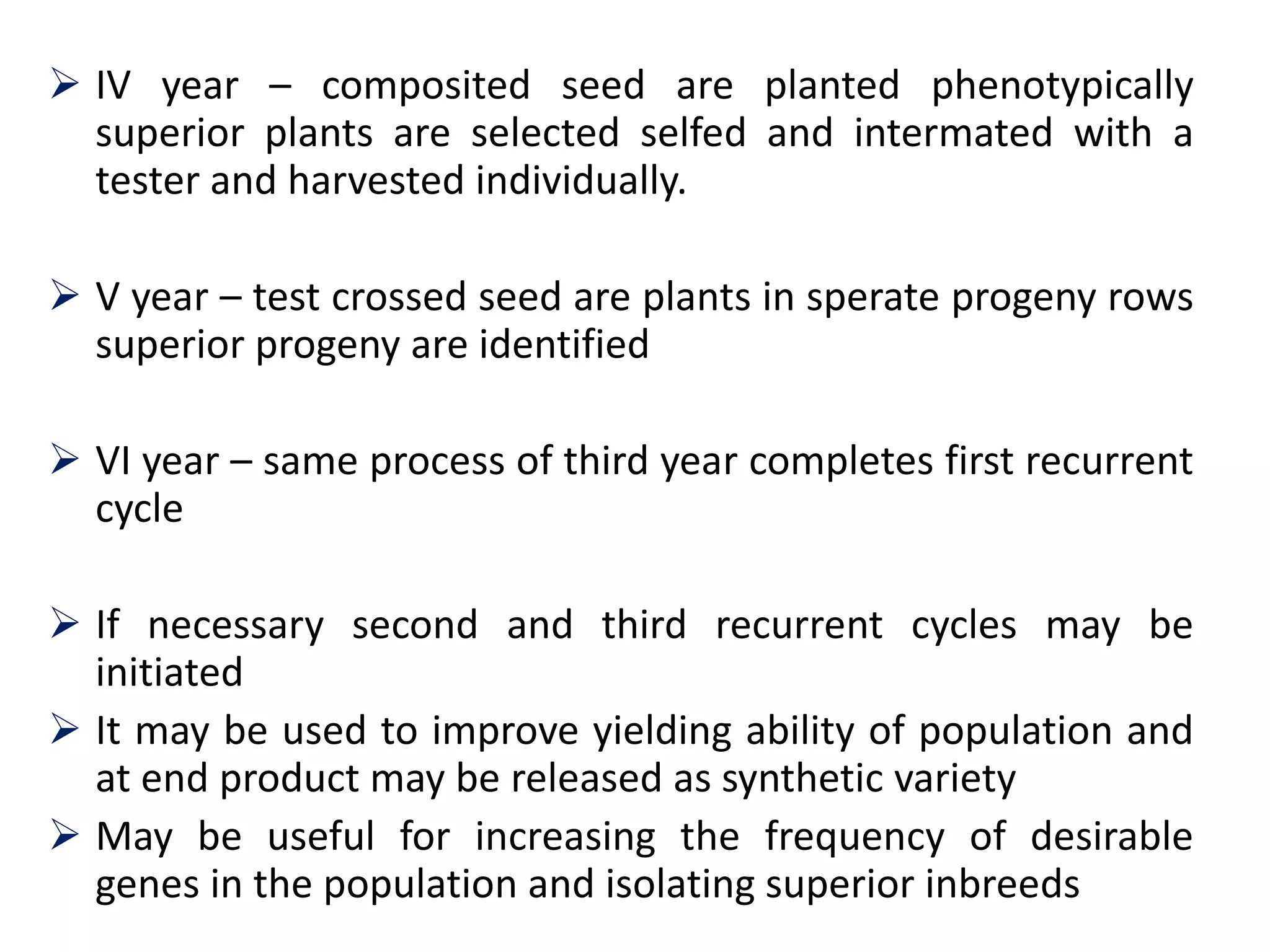 16.Recurrent selection | PPTX