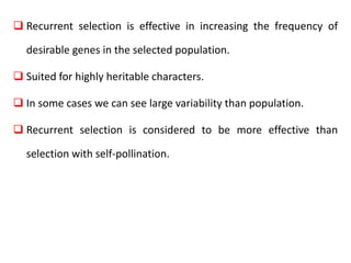 16.Recurrent selection | PPTX