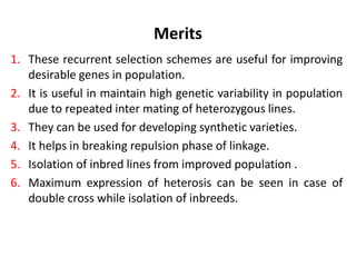 16.Recurrent selection | PPTX