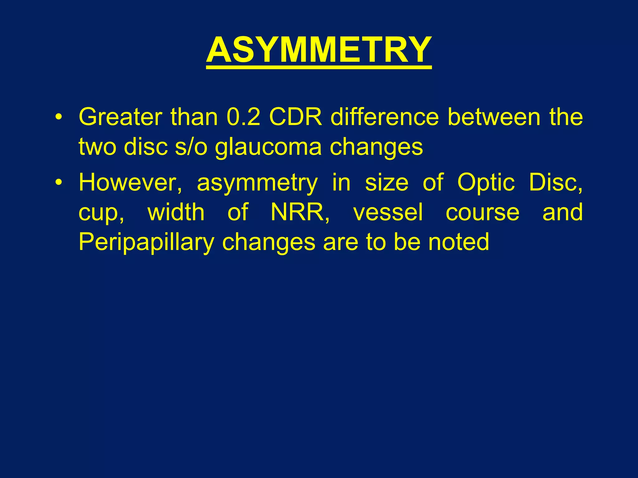 Clinical evaluation of optic disc changes | PPT