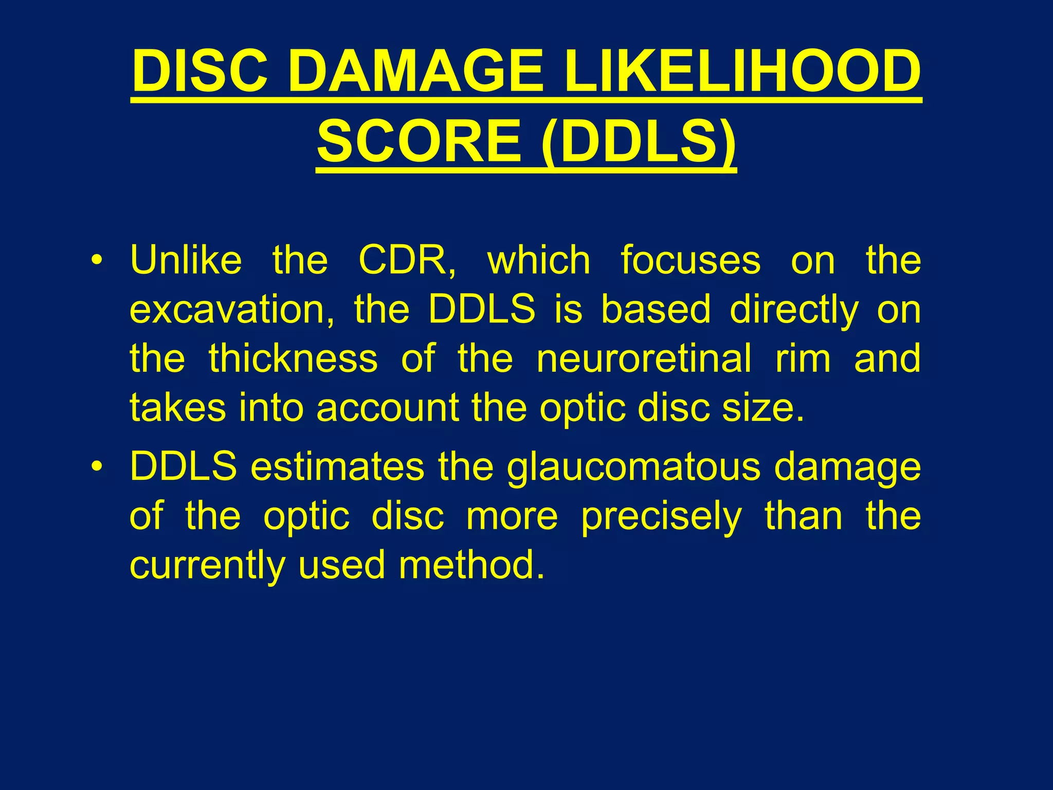 Clinical evaluation of optic disc changes | PPT