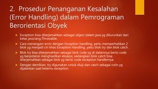 16. error handling | PPTX