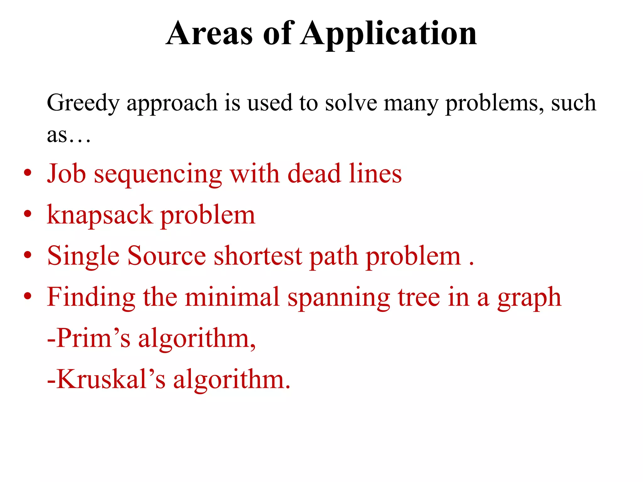 daa-unit-3-greedy method | PPTX | Programming Languages | Computing