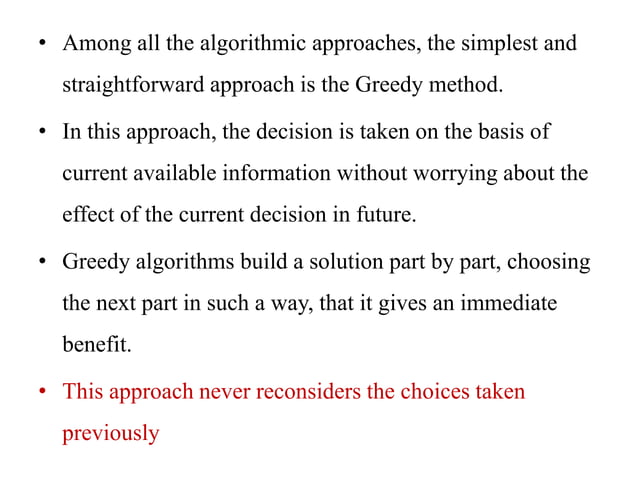 daa-unit-3-greedy method | PPTX | Programming Languages | Computing