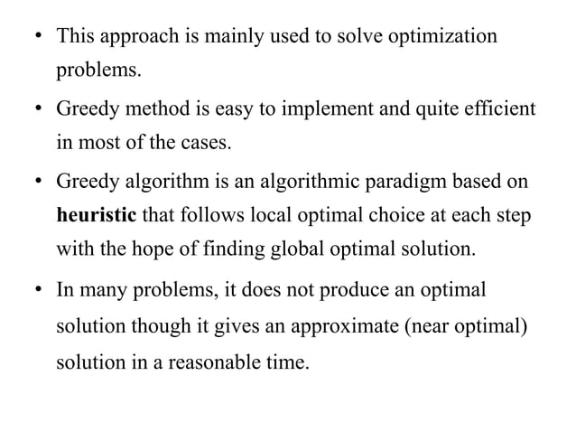 daa-unit-3-greedy method | PPTX | Programming Languages | Computing