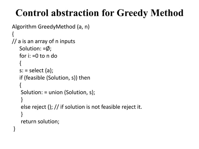 daa-unit-3-greedy method | PPTX | Programming Languages | Computing