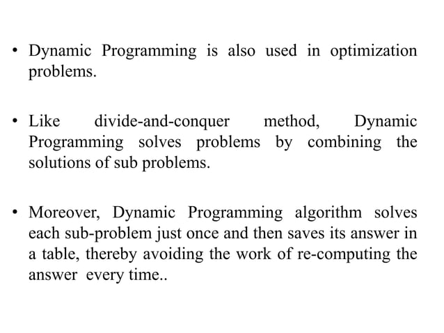 unit-4-dynamic programming | PPTX