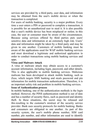 TREND AND CHALLENGES OF MOBILE BANKING IN INDIA | PDF