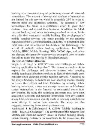 TREND AND CHALLENGES OF MOBILE BANKING IN INDIA | PDF