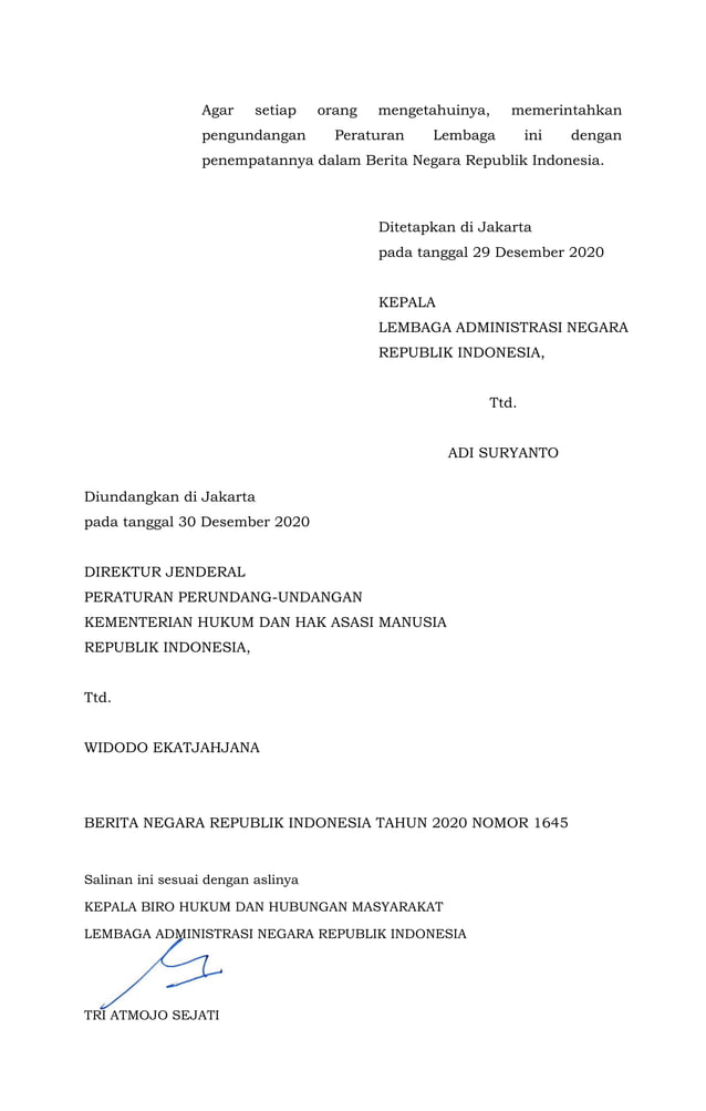 16. salinan peraturan lan no. 15 tahun 2020 tentang pengembangan kompetensi pegawai pemerintah ...