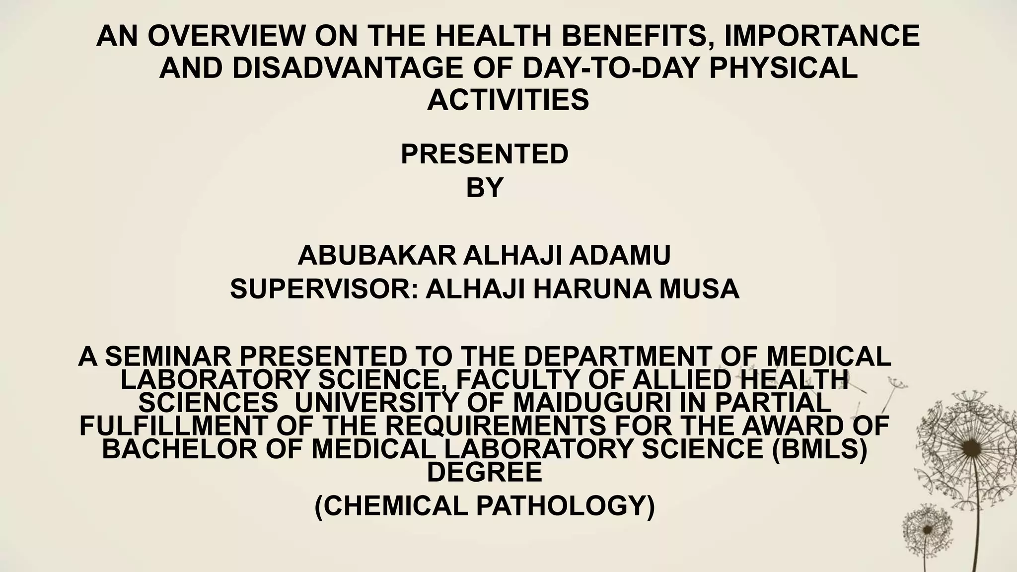 An overview on the health benefits, importance and disadvantages of day ...