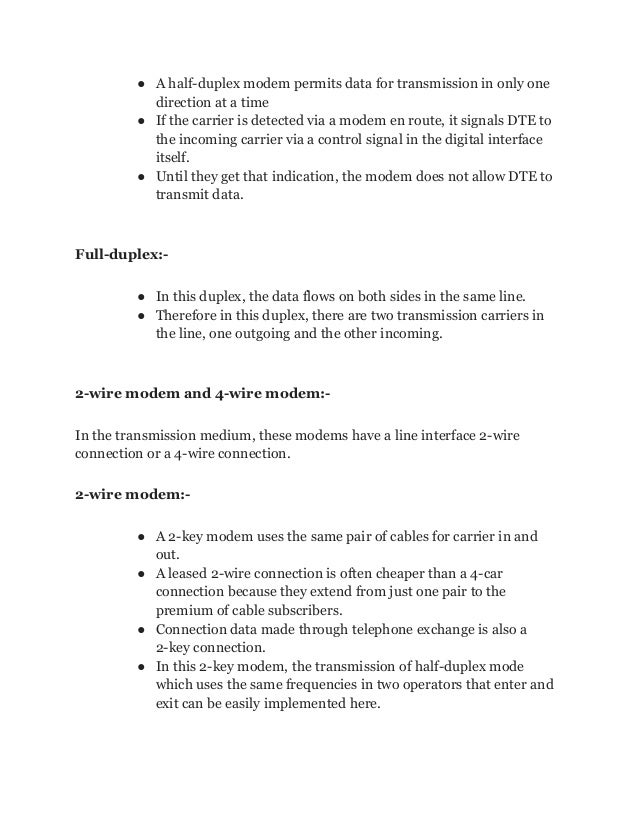 What is modem Types of modem How does the Modem work.pdf