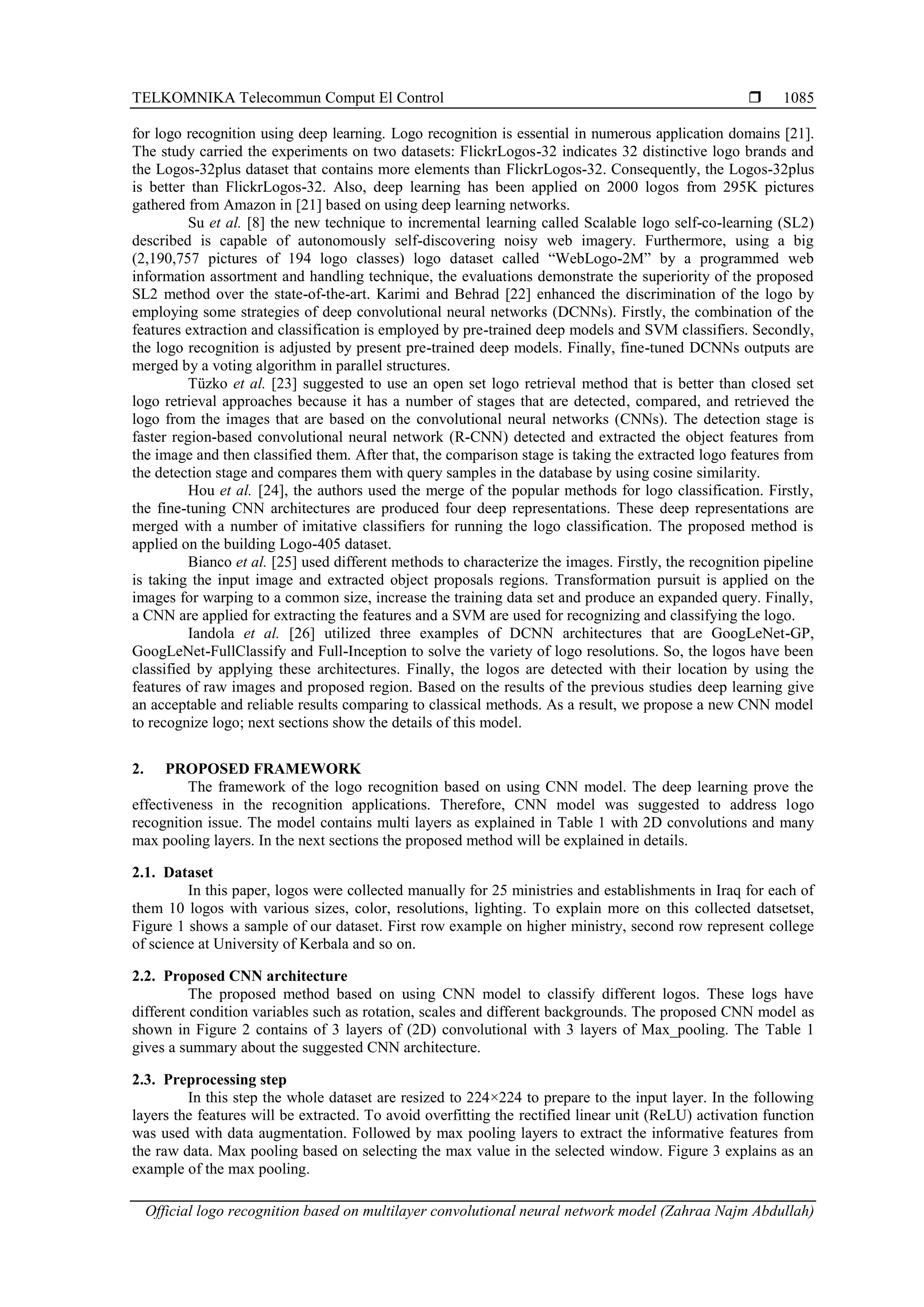 Official logo recognition based on multilayer convolutional neural ...