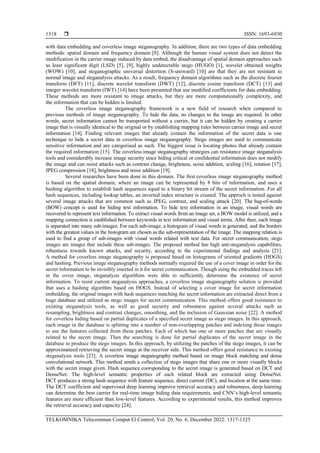 A coverless image steganography based on robust image wavelet hashing | PDF