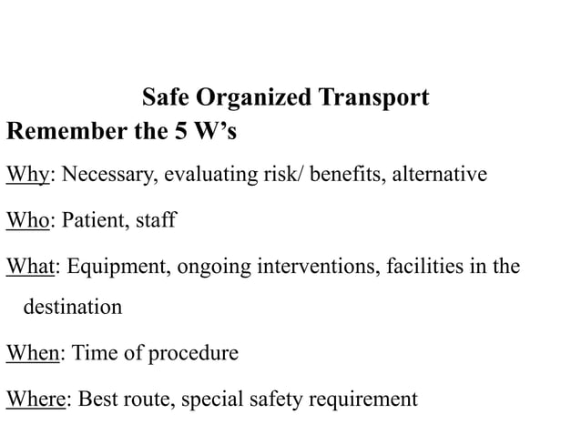 16. Intrahospital transport of critically ill patients.pptx | Lung and ...