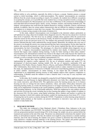 Interactive e-module using Zoom Cloud Meeting platform to reduce misconceptions on salt ...