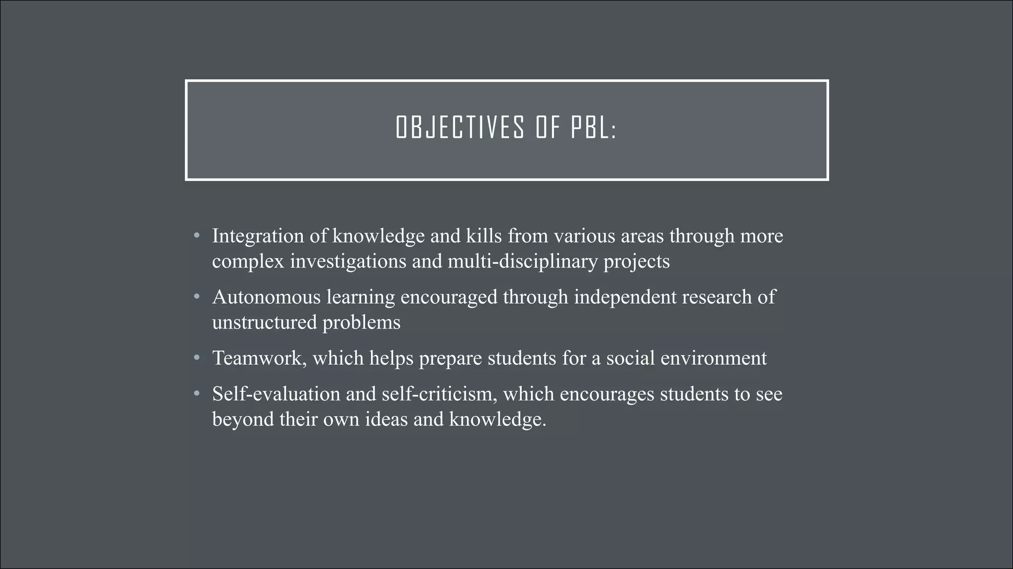Project based learning | PPT