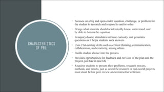 Project based learning | PPT