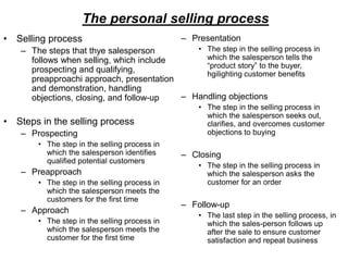 Personal Selling and Direct Marketing. | PPT
