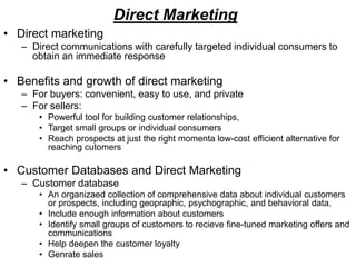 Personal Selling and Direct Marketing. | PPT