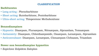Sedatives & Hypnotics B.Pharm & Pharm.D - CNS | PPTX