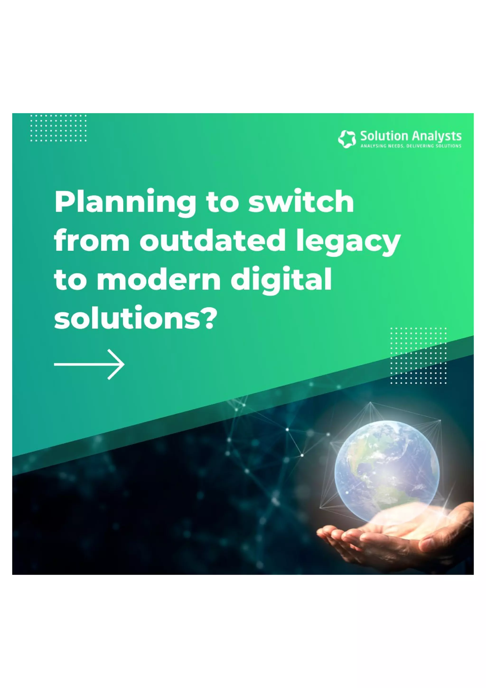 Meet The Modern Demands With Digital Transformation Services | PDF