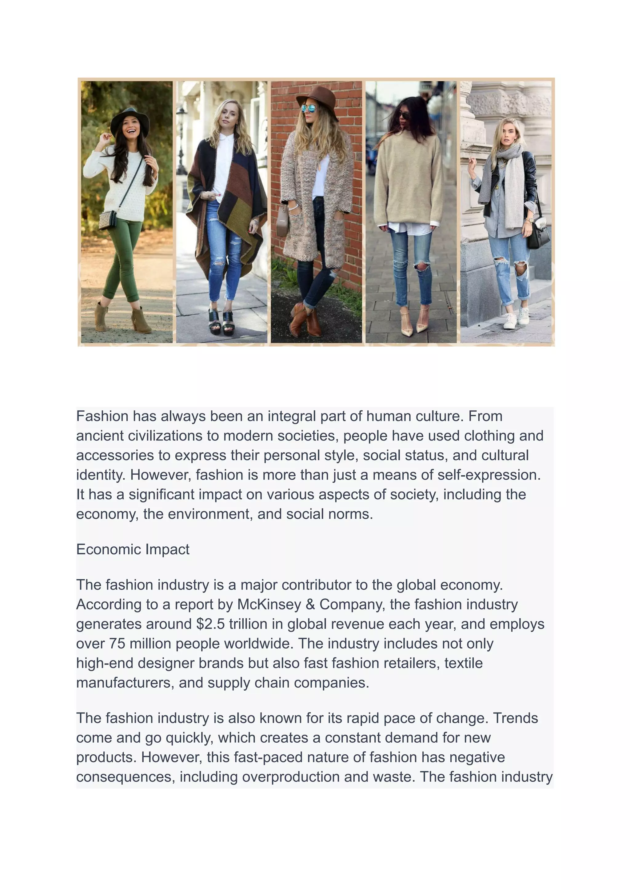 The latest fashion trends | PDF | Apparel Industry | Industries