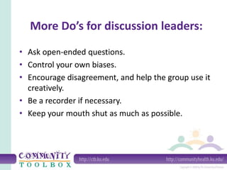 Techniques of leading group discussion.ppt | Hobbies & Interests