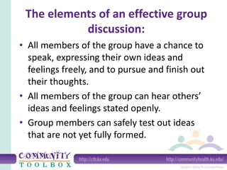 Techniques of leading group discussion.ppt | Hobbies & Interests