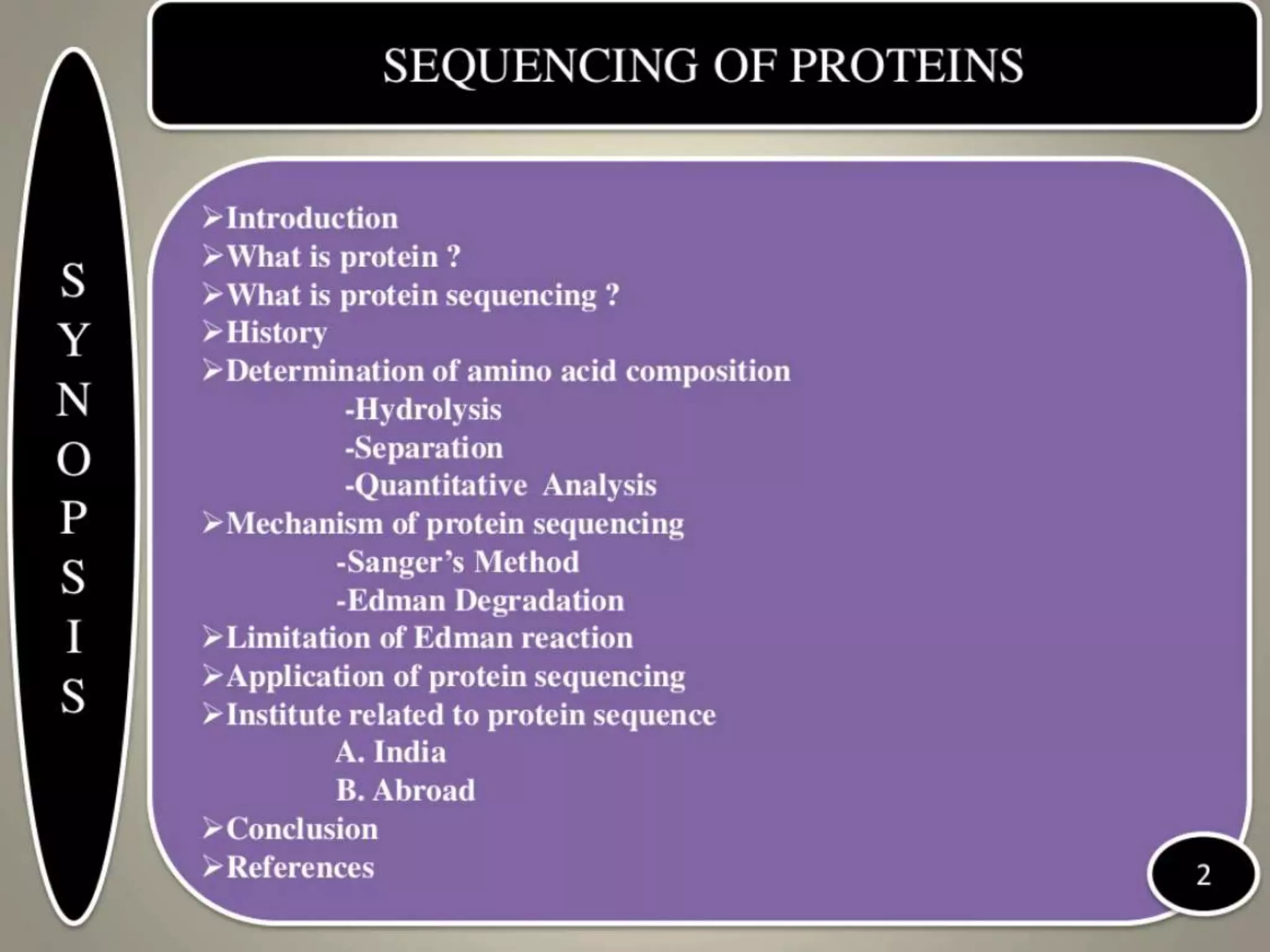 16. Protein sequencing (Biochemistry) | PPT