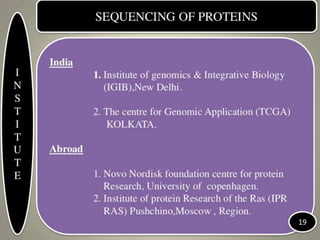 16. Protein sequencing (Biochemistry) | PPT