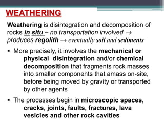 16. Geomorphic Processes II - Exogenic.pptx